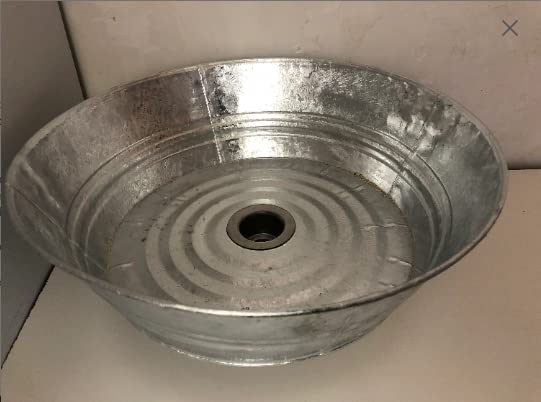 Amazon.com: Galvanized Wash-Pan Sink (Large Round) : Home & Kitchen