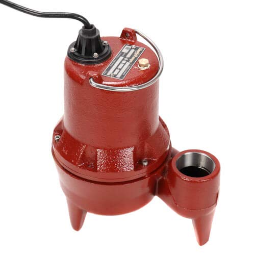 Liberty Pumps LE41M Manual Submersible Sewage Pump 4/10HP, 115V, 10 ...