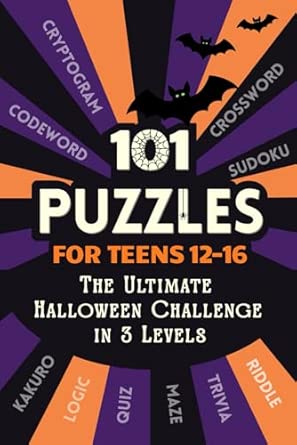 Amazon.com: 101 Puzzles for Teens 12–16: The Ultimate Halloween ...