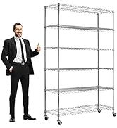Amazon.com: YYkokocat Heavy Duty 6 Tier Shelving Unit Adjustable ...