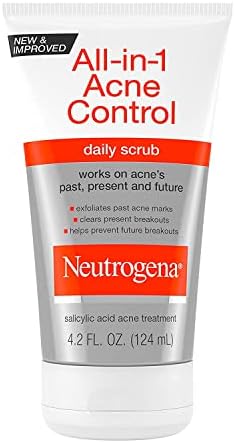 Amazon.com: Neutrogena All-In-1 Acne Control Daily Face Scrub to ...