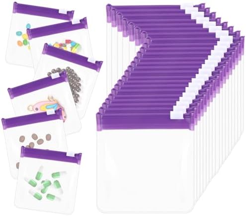 Amazon.com: 24 Pcs Travel Pill Packets Pill Pouch Bags Reusable ...