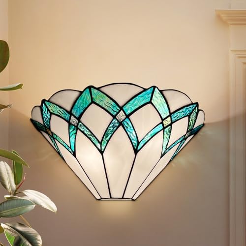 ARTZONE Tiffany Wall Sconces 13 Inches, Vintage Tiffany Style Wall ...