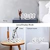 Amazon.com: Deeyaple LED Clock, 3D Digital Wall & Desk Alarm Clock with ...