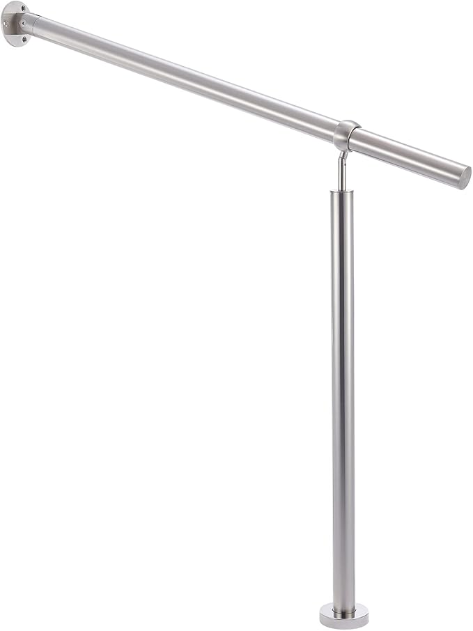 CO-Z Stainless Steel Handrail, 100x90 cm Interior Exterior Handrail for ...