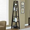 Amazon.com: Conical 72" 5-Shelf Corner Bookcase Etagere made of Wood ...