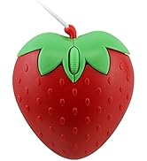 Amazon.com: Wireless Mouse Bluetooth Cute Fruit Strawberry Shape Mouse ...