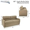 Amazon.com: RecPro 60" RV Jack Knife Sofa with Arms | RV Sleeper Sofa ...
