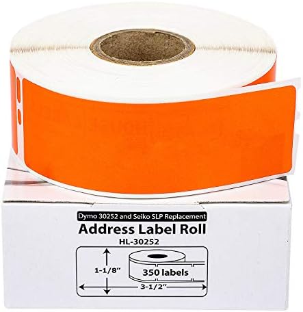 Amazon.com : HOUSELABELS Compatible DYMO 30252 Orange Address Labels (1 ...