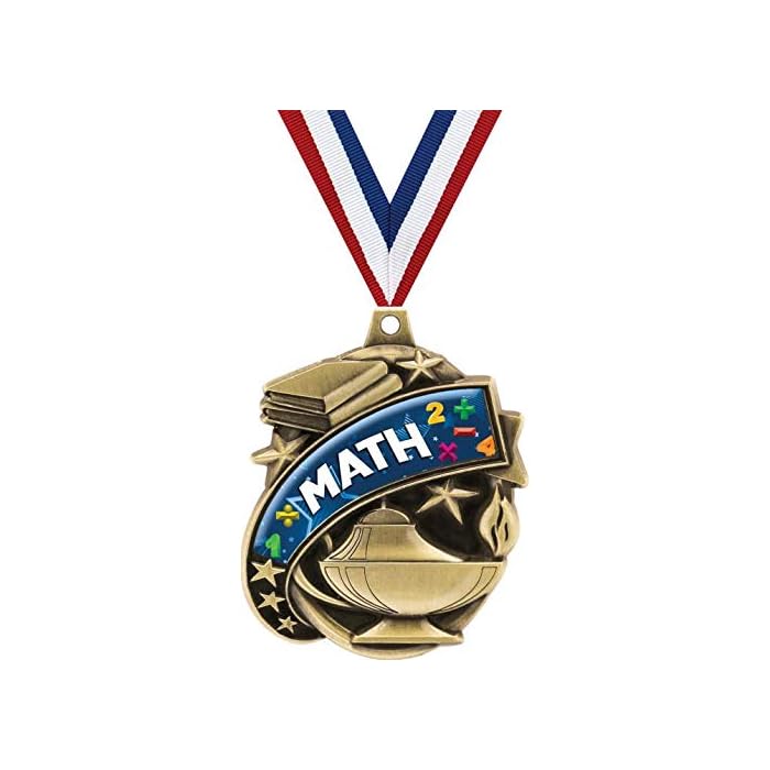 Buy Crown Awards Math Medals - 2" Kudos Excellence in Mathematics ...