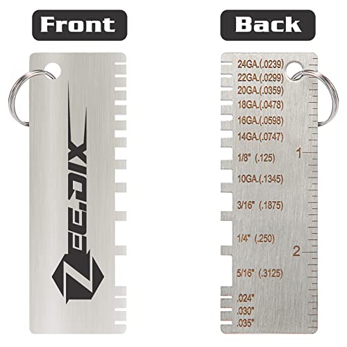 Snapklik.com : Portable Metal Sheet Thickness Gauge- Stainless Steel ...