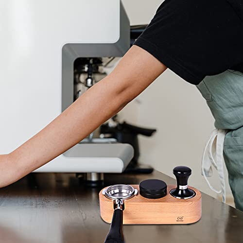 58mm Wooden Coffee Tamper Station Coffee Tamping : ApplianceStore.au