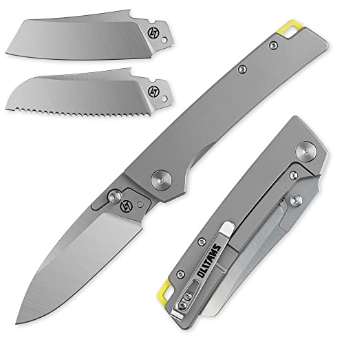 OLITANS T024 Folding Knife for EDC, Replaceable blades Pocket knife ...