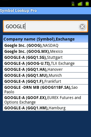 Symbol Lookup Pro - App on Amazon Appstore