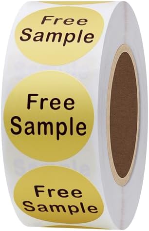 Amazon.com : Hybsk Free Sample Stickers 1 Inch Round Retail Store Sale ...