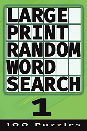 Large Print Random Word Search 1: 100 Puzzles: Volume 1: Amazon.co.uk ...