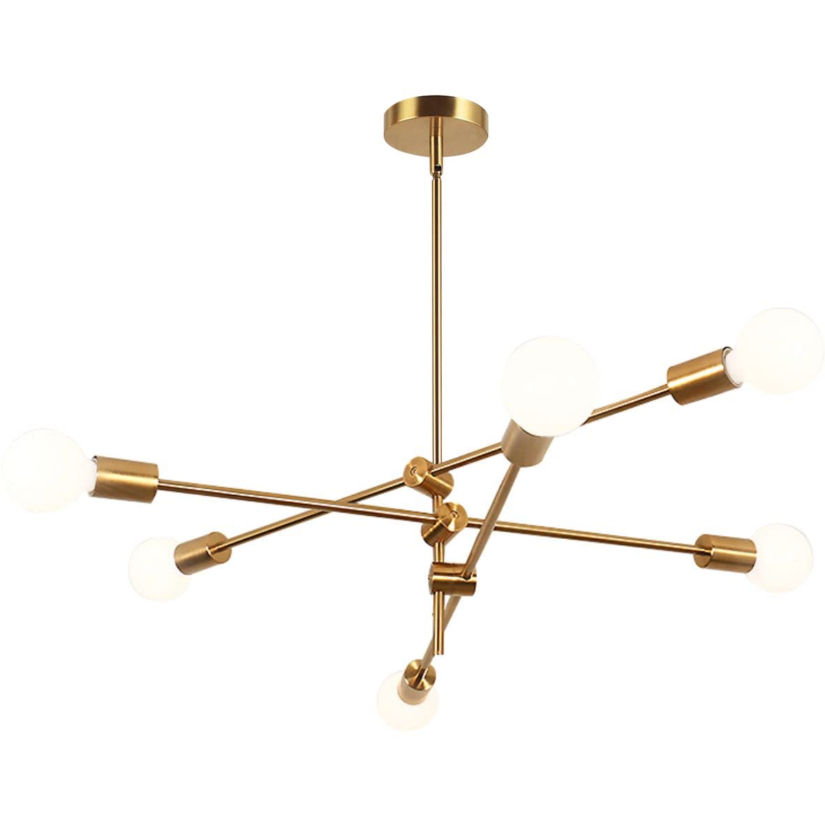 Snapklik.com : Modo Lighting Modern Chandelier 6-Light Pendant Sputnik ...