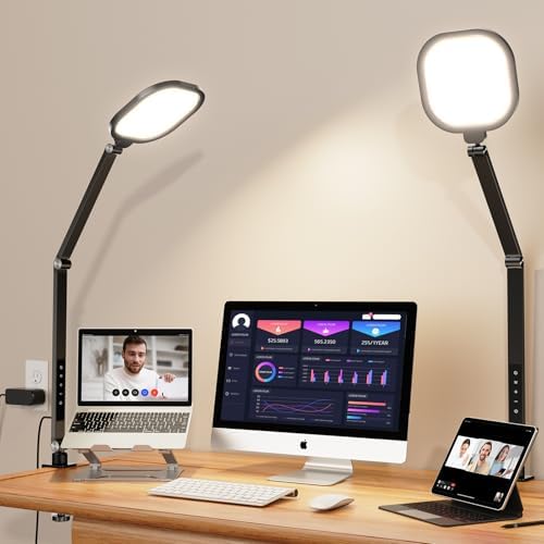 Amazon.com : 2 Packs Video Conference Light for Computer, 15W LitONES ...