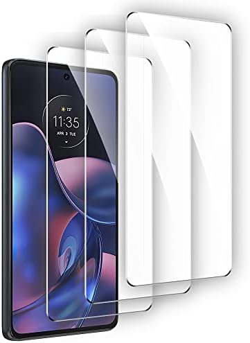 Amazon.com: RONFUS 3 Pack Compatible for Motorola Edge 2022 Tempered Glass Screen Protector,Case ...