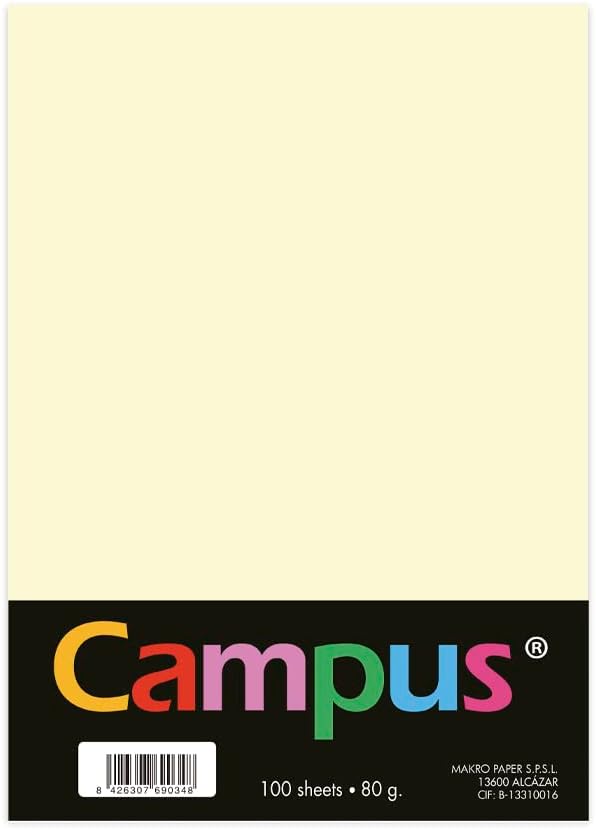 Q-Connect - Papel Color Din A4 80Gr Crema Paquete De 500 Hojas : Amazon ...