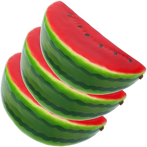 Amazon.com: MTLEE 18 Pieces Fake Watermelon Slices Mini Fake Watermelon ...