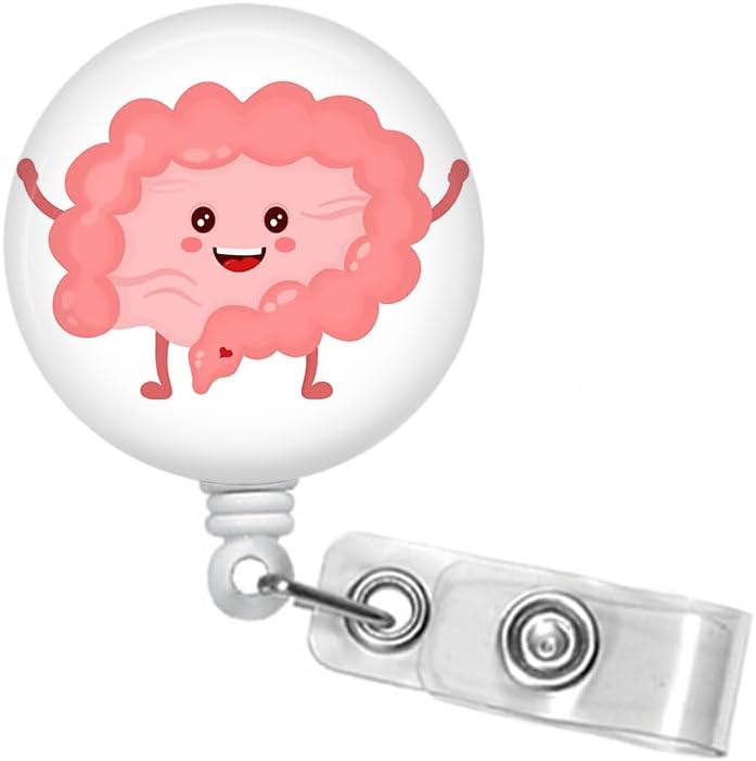 Amazon.com : Colon Badge Reel, Fun Badge Holder, GI Intestines Badge ...
