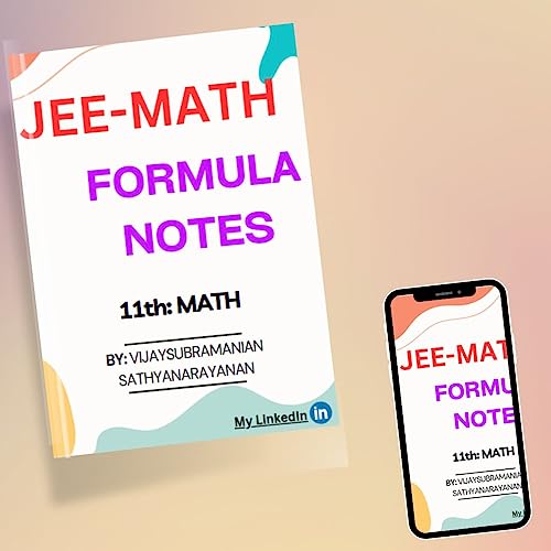 JEE Formula Notes 11th MATHS eBook : SATHYANARAYANAN, VIJAYSUBRAMANIAN ...