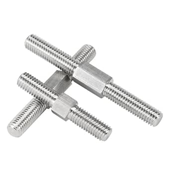 Amazon.com: 304 Stainless Steel Double Threaded Rod M3 M4 M5 M6 M8 M10 ...