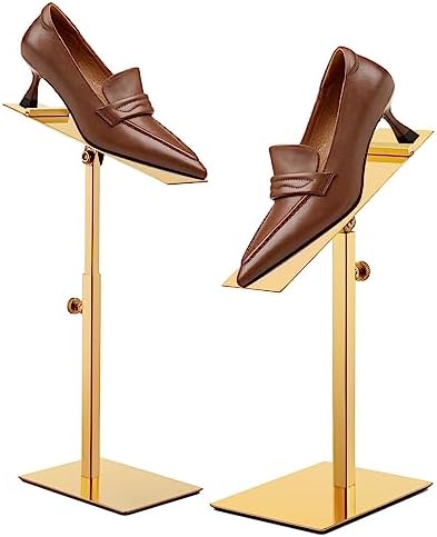 Amazon.com: K KAIDIYIN Shoe Display Stand 2 Pack Gold High Heel Shoe ...