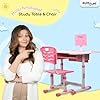 Bumtum Baby Study Table Set for 2-10 Years Kids | Height Adjustment ...