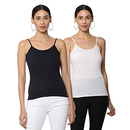 Buy Pietra Women Cotton Camisole Innerwear Inner Slips Spaghetti Top ...