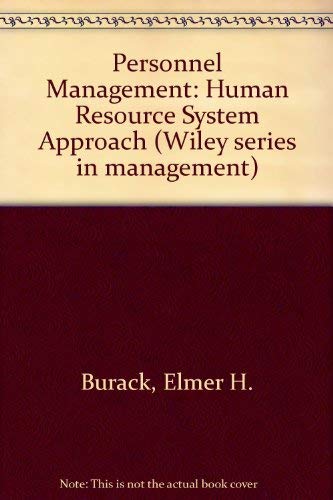 Buy Personnel Management: Human Resource System Approach (Wiley series ...