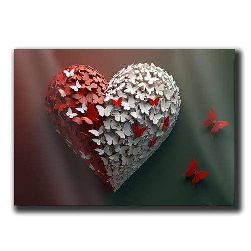 Amazon.com: RED HEARTS Poster Print love valentine's day love Abstract ...