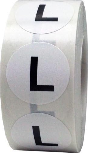 Amazon.com: L Clothing Labels Round Circle Stickers for Retail Apparel ...