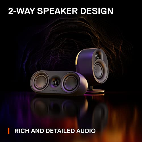 SteelSeries Arena 9 Illuminated 5.1 Desktop Gaming Speakers – 5.1 USB ...