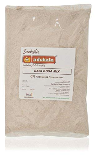 Adukale Instant Ragi Dosa Mix | Healthy Breakfast | 500g Pack : Amazon ...