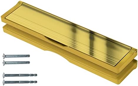 Polished Brass Internal Letter Box Flap - Inner Draught Excluder Post ...