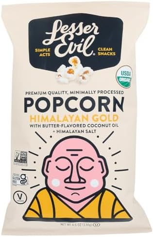 Amazon.com: Lesser Evil - Buddha Bowl Organic Popcorn Himalayan Pink ...
