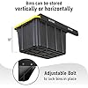 HandT Overhead Garage Storage Rack, Connectable Heavy Duty Metal ...