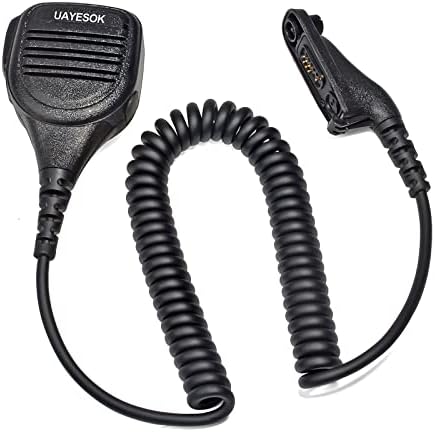 Amazon.com: UAYESOK Multi-pin Speaker Mic Shoulder Microphone Noise ...