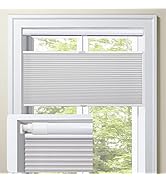 Amazon.com: MiLin No Tools No Drill Cordless Roman Shades Privacy Linen ...