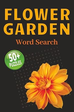 Flower Garden Word Search Puzzle Book: Puzzles with Easy To Read Print ...