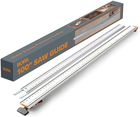 BORA NGX Clamp Edge Saw Guide 100 Inch - Circular Saw Track Guide Rail ...