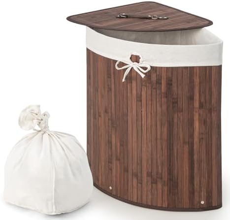 Amazon.com: BALAPET Large Corner Laundry Hamper with Drawstring ...