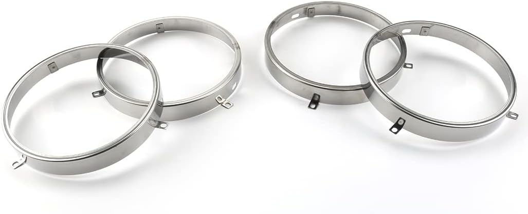 Amazon.com: 4PCS Headlight Retaining Ring Headlamp Mounting Brackets 5 ...