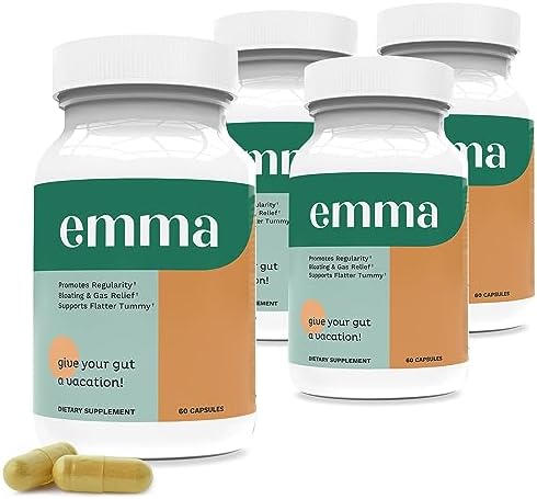 Amazon.com: Emma Gut Health - 4 Pack - Gas and Bloating Relief ...