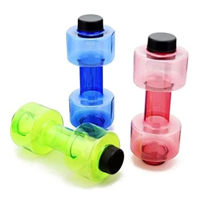 Satya Tech Dumbbell Shaped Sport Travel Water Drink Bottle Fitness Gym ...