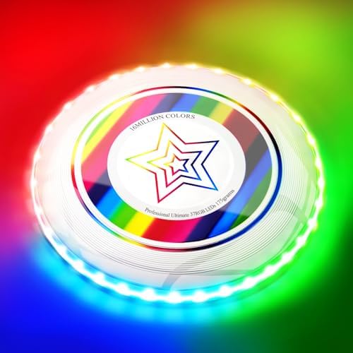 Light Up Flying Disc, 16 Million Colors RGB Fly Discs with Motion ...