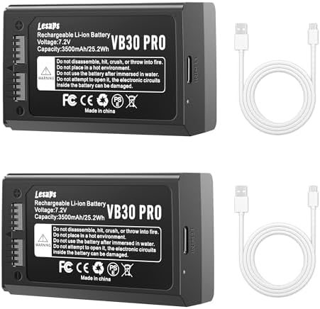 Amazon.com: 2-Pack VB30 Battery 7.2V 3500mAh Rechargeable Li-ion for ...