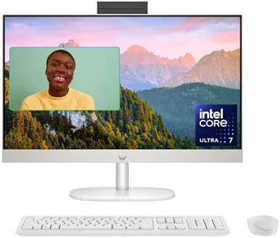 Amazon.com: HP 24 inch All-in-One Desktop PC, FHD Display, Intel Core ...